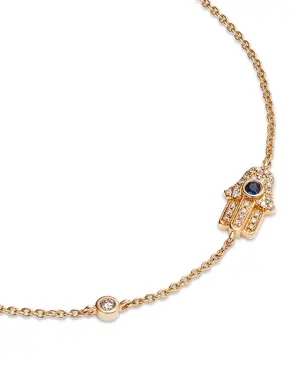 Bloomingdale'S Sapphire & Diamond Hamsa Bracelet