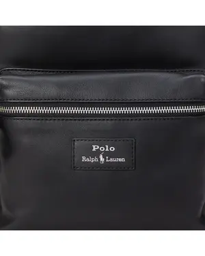 Polo Ralph Lauren Smooth Leather Backpack - Black
