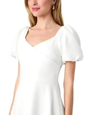French Connection Whisper Puffed Sleeve Mini Dress