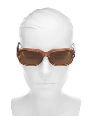 Moncler 55mm Rectangle Sunglasses