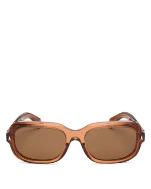 Moncler 55mm Rectangle Sunglasses