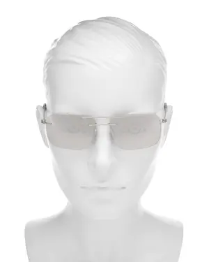 Moncler 56mm Rectangle Sunglasses