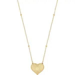 Bony Levy 14k Gold Heart Pendant Necklace - 14k Yellow Gold