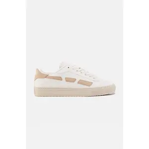 SAYE M99 City Lace-up Leather And Suede Sneakers - Sand