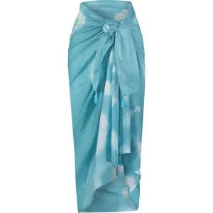 MER ST BARTHS Cotton Saline Pareo Tie-dye