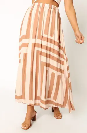 PETAL & PUP Elke Pleated Maxi Skirt