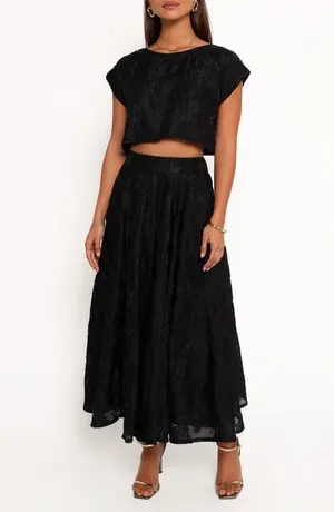 PETAL & PUP Beckham Floral Jacquard Set - Black