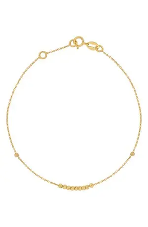 Bony Levy 14k Gold Beaded Station Bracelet - 14ky