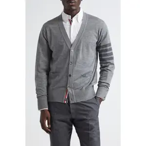 Thom Browne Classic 4-bar Virgin Wool Cardigan
