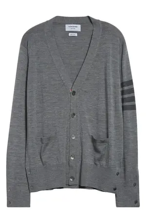 Thom Browne Classic 4-bar Virgin Wool Cardigan