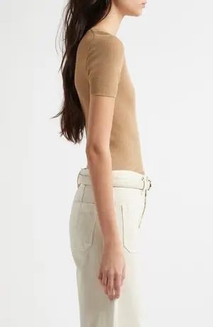 NILI LOTAN Hettie Rib Silk Sweater