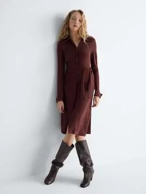 Diane Von Furstenberg Diane" Shirt Dress - Chocolate