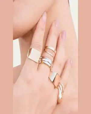 Lana Jewelry 14k Gold Bubble Ring
