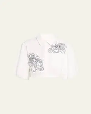 Cinq À Sept Cinq A Sept Rhea Sunburst Top - White Navy