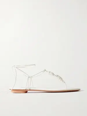 AQUAZZURA Oaxaca Knotted Leather Sandals