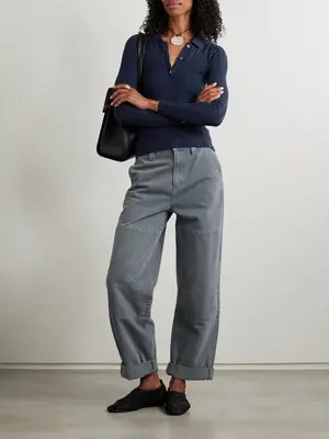 Daughter Ribbed Wool Polo Shirt