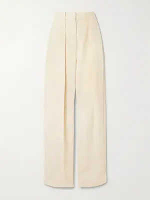 Stella McCartney Balloon Pleated Poplin Wide-leg Trousers