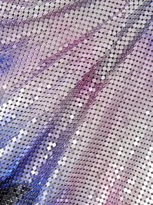 Rabanne Dégradé Chainmail Mini Skirt - Blue