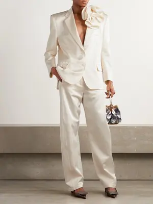Magda Butrym Stretch-cotton Wide-leg Trousers