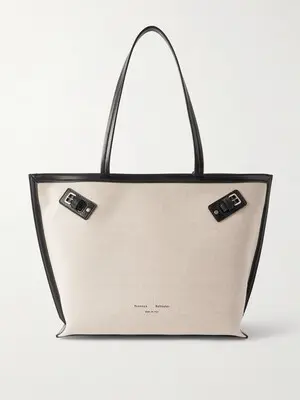 Proenza Schouler Days Leather-trimmed Canvas Tote