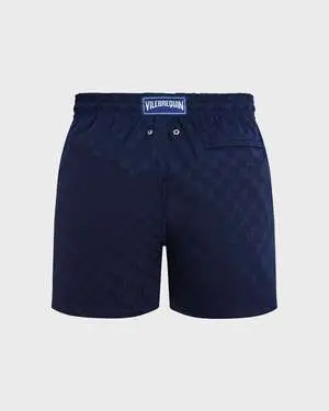 Vilebrequin Turtles Monogram Swim Trunks - Blue