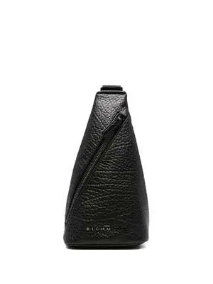John Richmond Faux Leather Shoulder Bag - Black