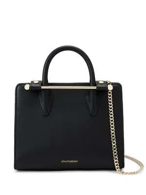 Strathberry Mini Leather Tote Bag - Black