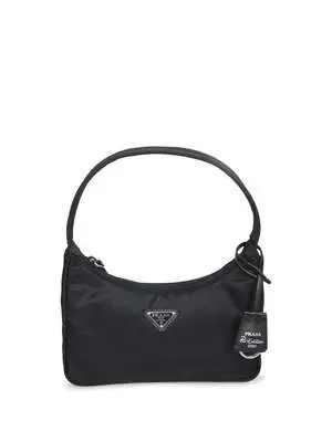 Prada Prada Raffia Shopping Bag - Black