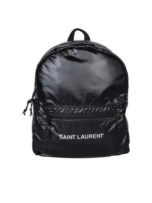 Saint Laurent Nylon Backpack - Black
