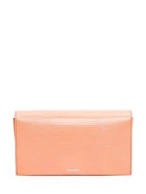 JIL SANDER Lizard Pattern Shoulder Bag - Pink