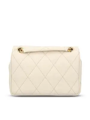 Burberry Small Leather Strand Bag - Beige