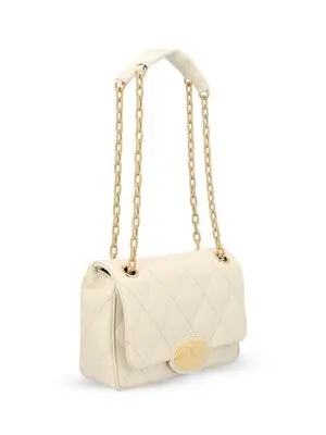 Burberry Small Leather Strand Bag - Beige