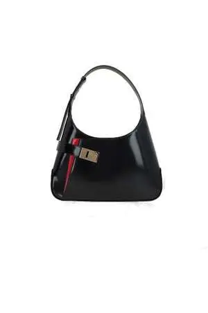 FERRAGAMO Monogram Pouch - Black+flame Red