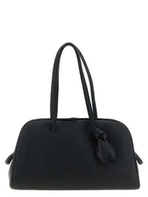 Jacquemus Le Turismo Hammered Leather Shoulder Bag - Black