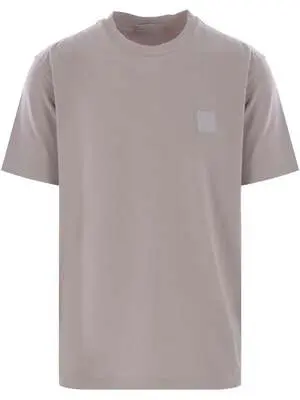 Stone Island T-shirt Crepe Cotton Jersey_ Ghost Piece Pack - Light Gray