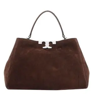 Tory Burch Leather Tote With Dual Handles - Brown