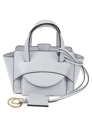 HIDESINS Flap XS Leather Tote Bag Grey