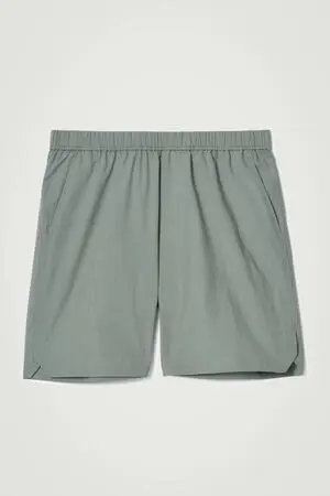 Cos Pima Cotton Elasticated Shorts - Green