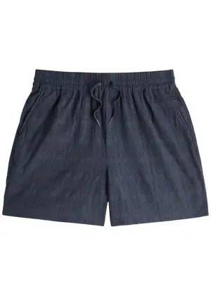 Les Deux Embroidered Shorts For Men