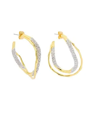 Alexis Bittar Solanales Hoop Earrings - Gold