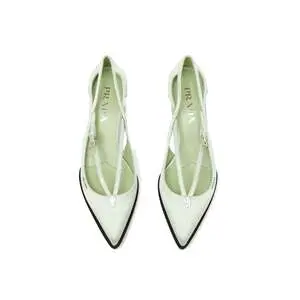 Prada Cut-out Satin Pumps