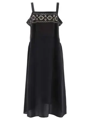 MAISON MARGIELA Embroidered Flared Dress