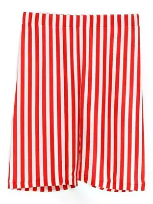 DURAN LANTINK Striped Asymmetric Shorts