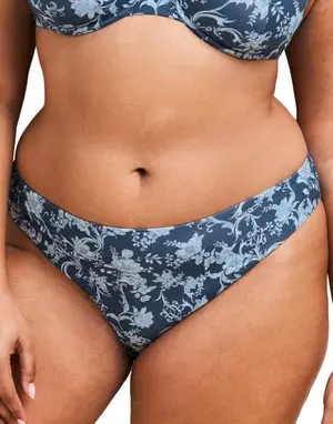 ADORE ME Tricia Bikini Bottom - Floral Blue