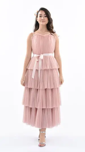 TULLEEN Firenze Tiered Tulle Gown