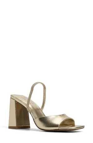 CALL IT SPRING BY ALDO Chellsea Block Heel Sandal - Gold
