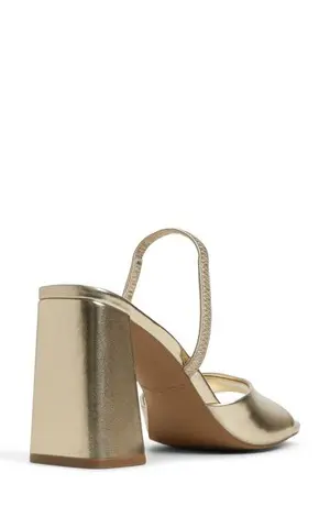 CALL IT SPRING BY ALDO Chellsea Block Heel Sandal - Gold