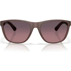COSTA DEL MAR 57mm Polarized Rectangular Sunglasses - Stormy Sunset/rose 580g