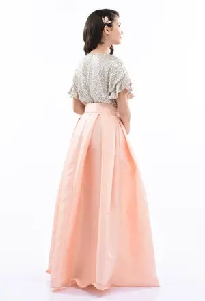 TULLEEN Arcola Maxi Dress - Peach