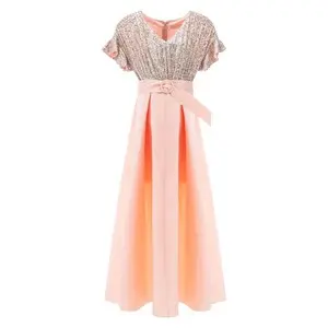 TULLEEN Arcola Maxi Dress - Peach